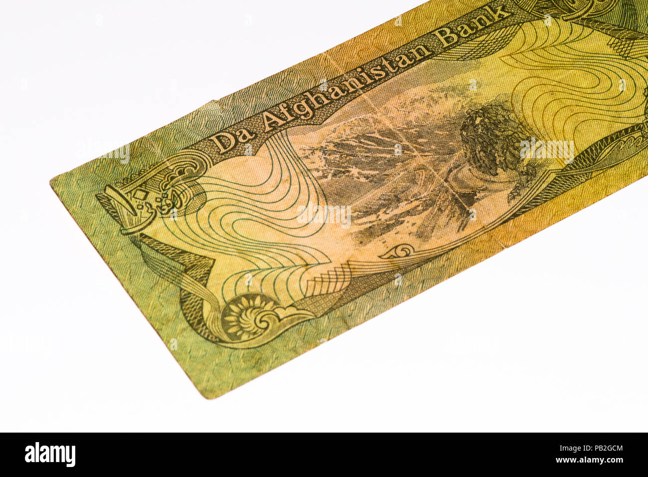 10 afghani bank note. Afghani is the national currency of Afghanistan ...