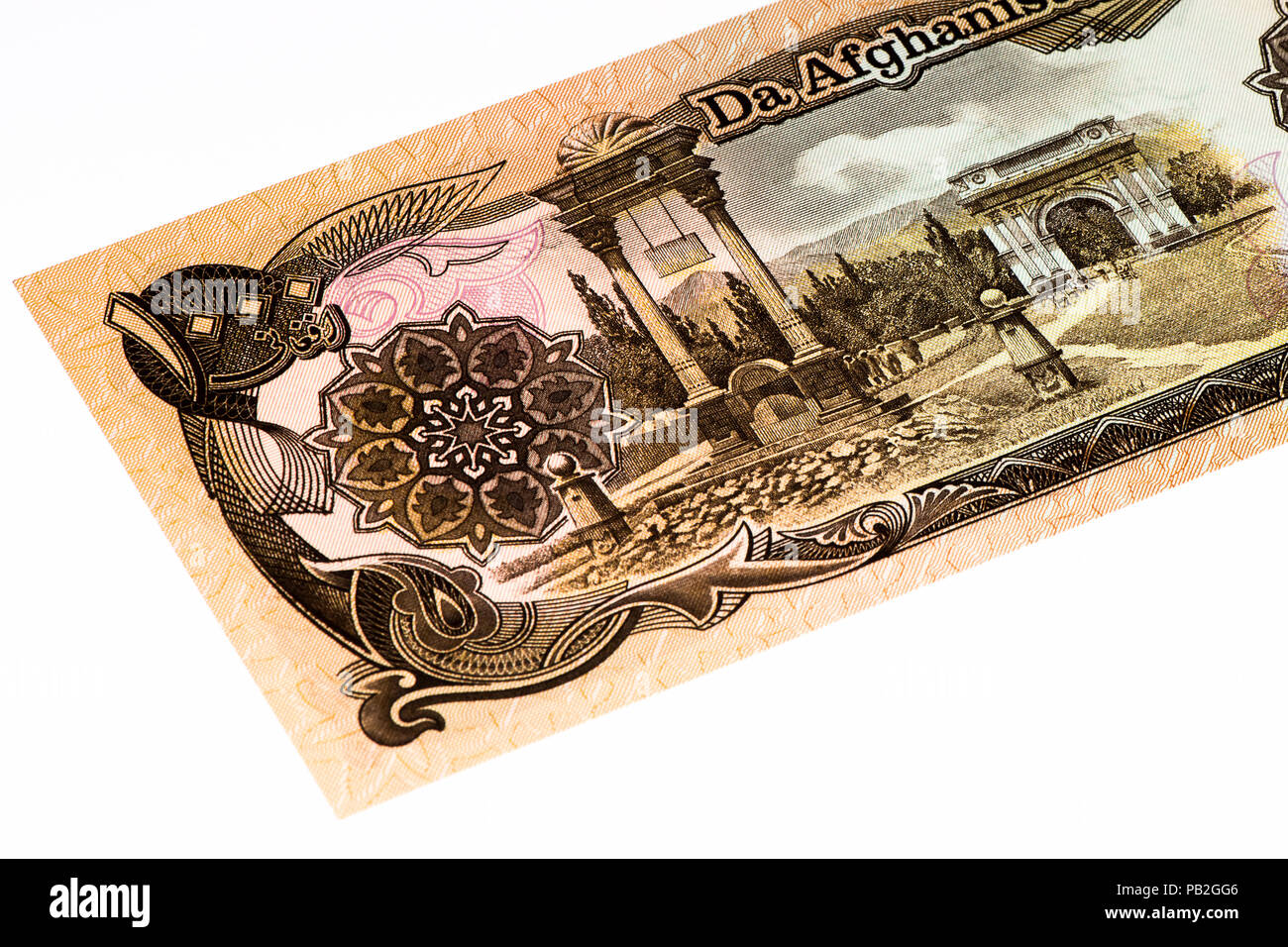 1000 afghani bank note. Afghani is the national currency of Afghanistan ...