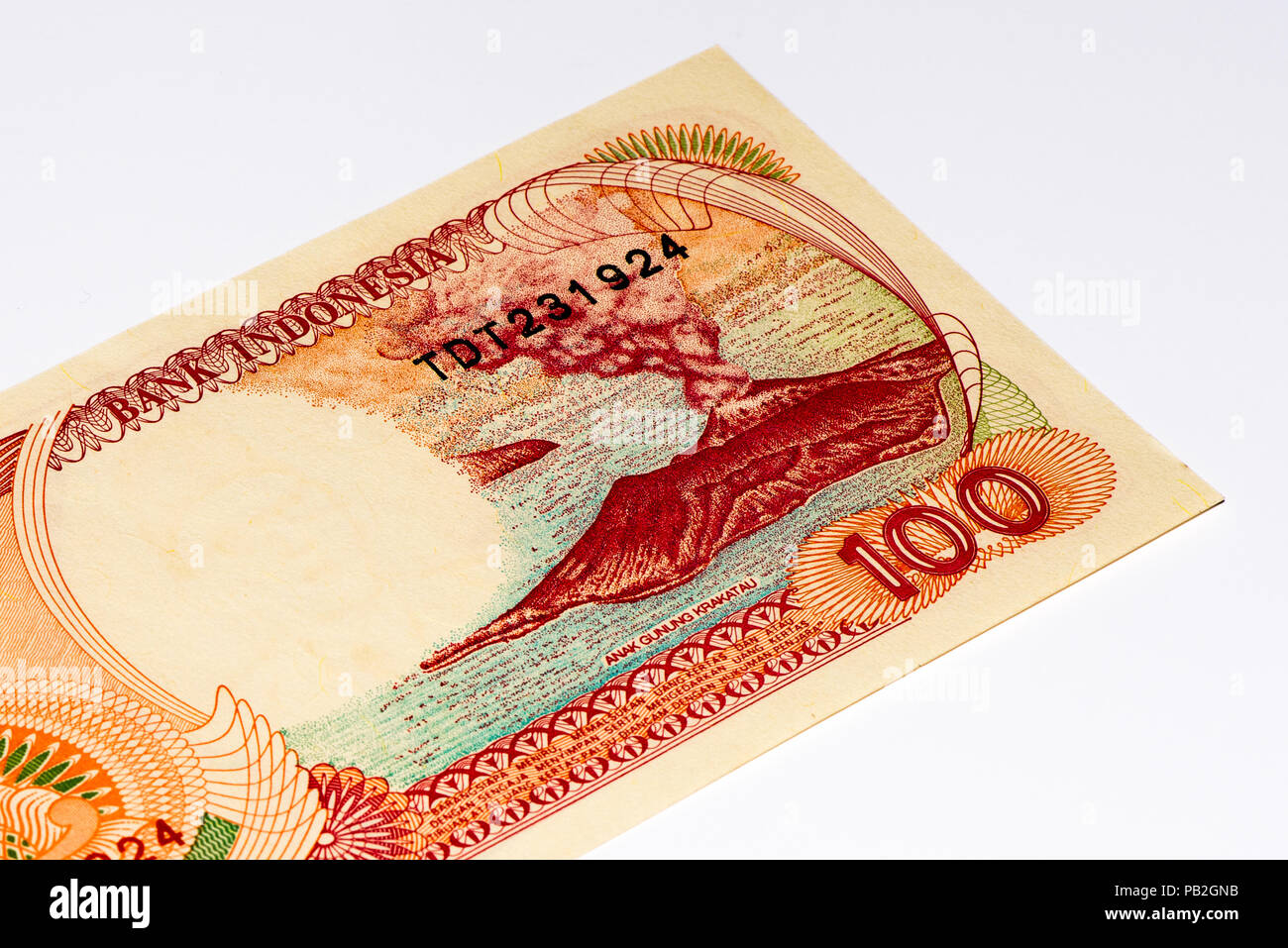 100 rupiah bank note. Rupiah is the national currency of Indonesia ...