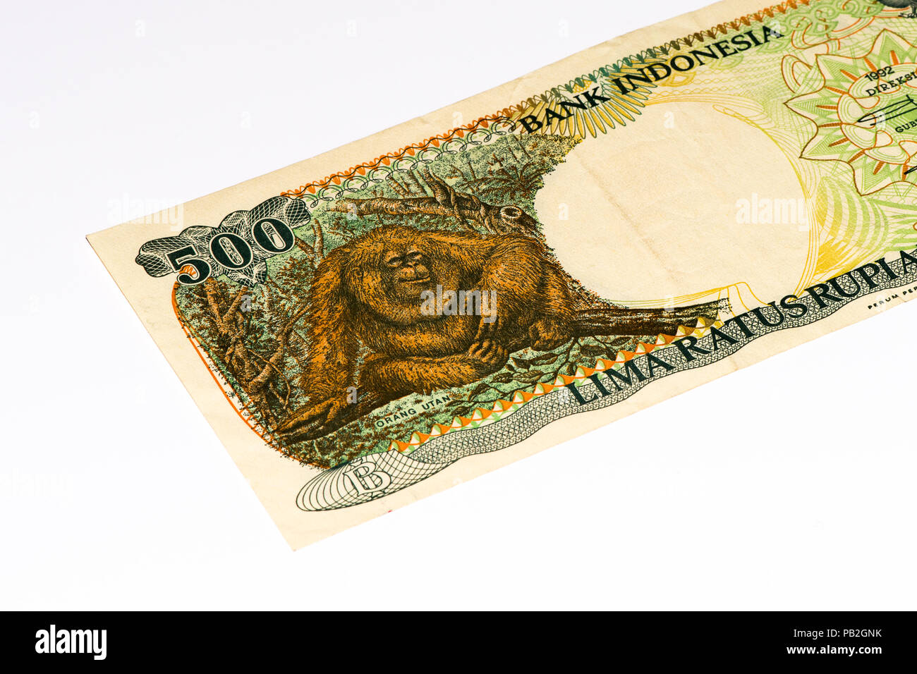 500 rupiah bank note. Rupiah is the national currency of Indonesia ...