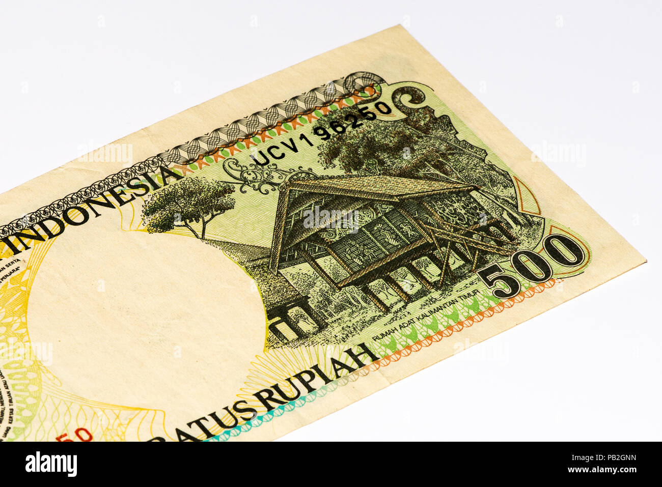 500 rupiah bank note. Rupiah is the national currency of Indonesia ...