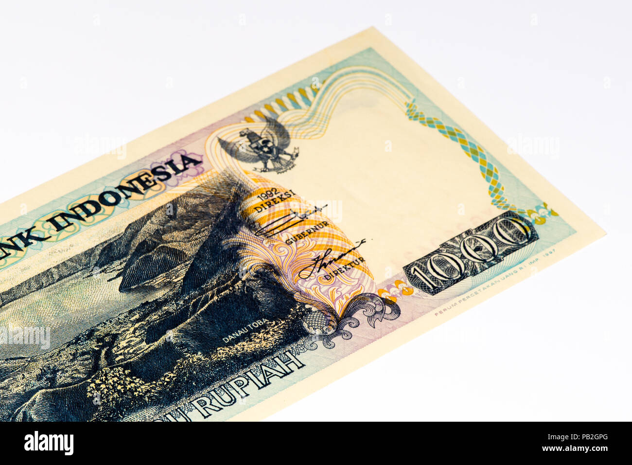 1000 rupiah bank note. Rupiah is the national currency of Indonesia ...