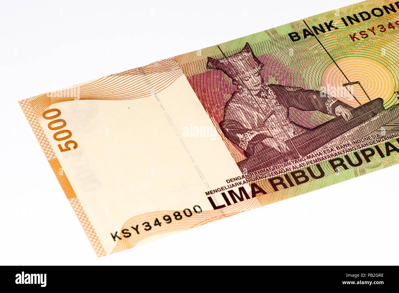 5000 rupiah bank note. Rupiah is the national currency of Indonesia ...