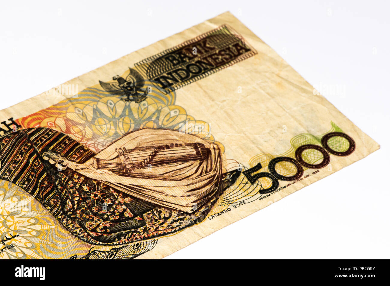 5000 rupiah bank note. Rupiah is the national currency of Indonesia ...