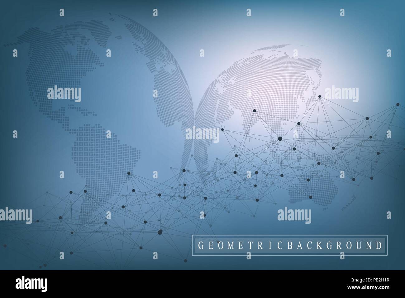 Big data visualization. Graphic abstract background communication ...