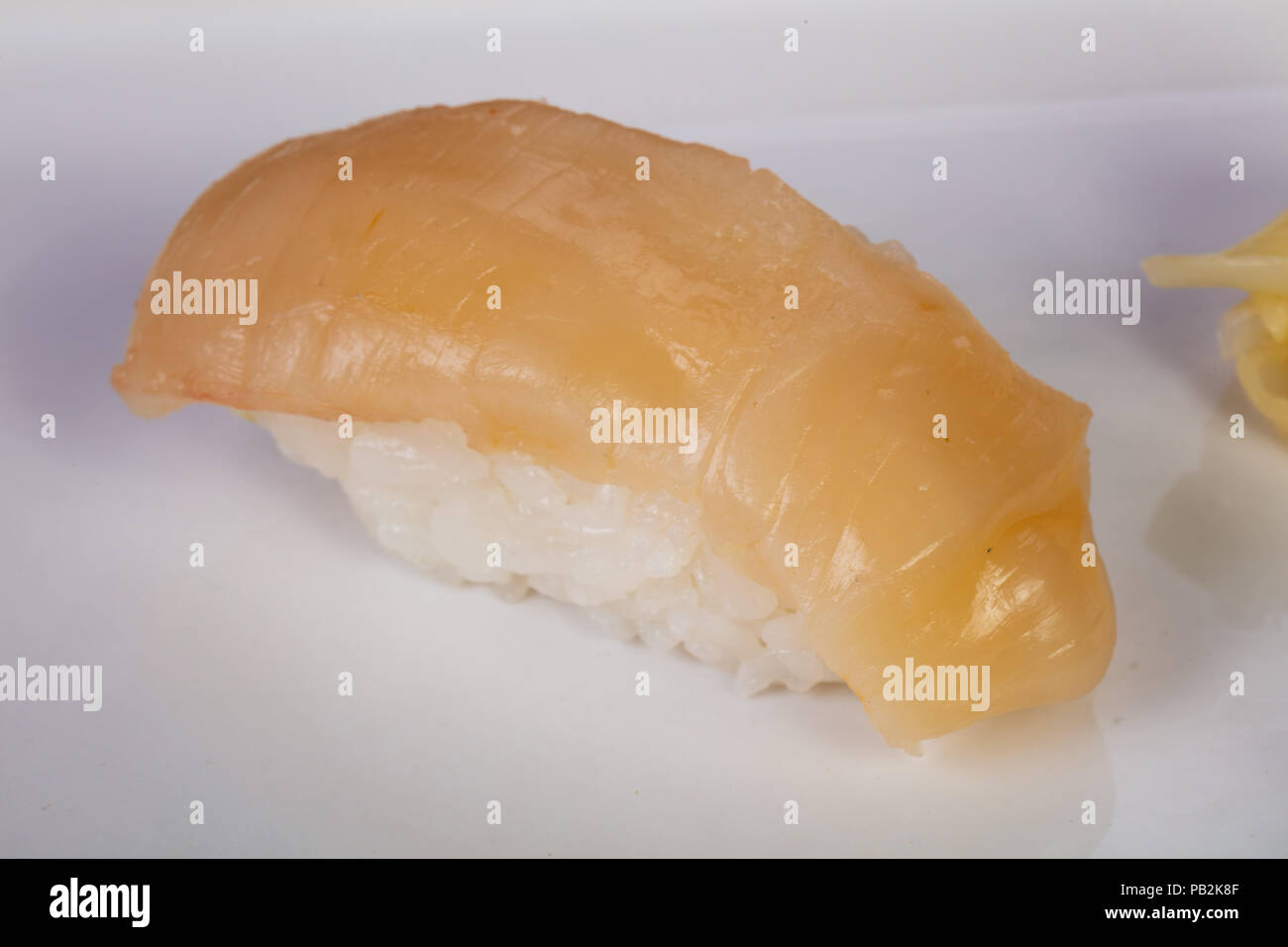 Japanese cold sushi with scallops Stock Photo - Alamy