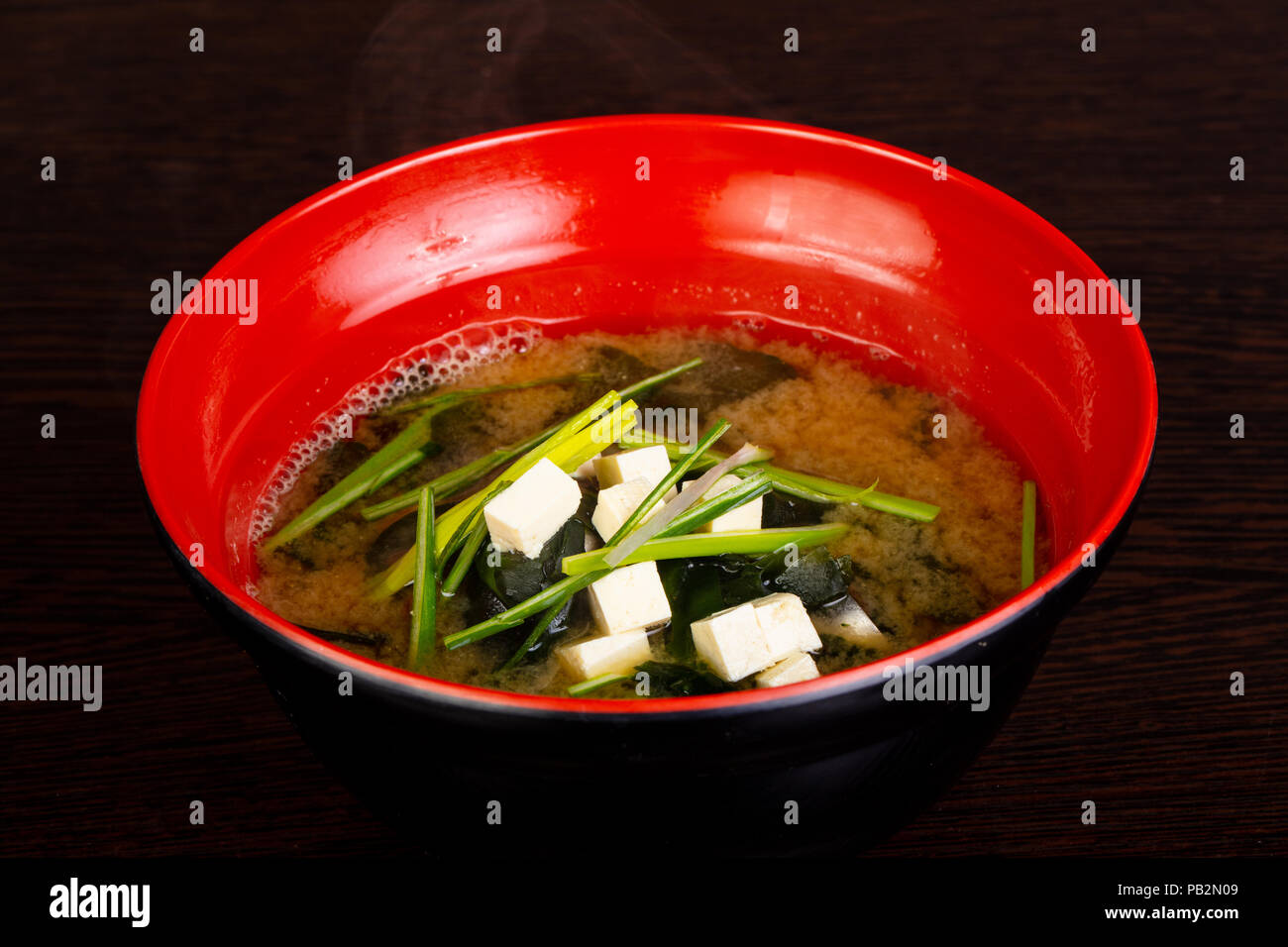 Japanese miso soup with tofu Stock Photo - Alamy