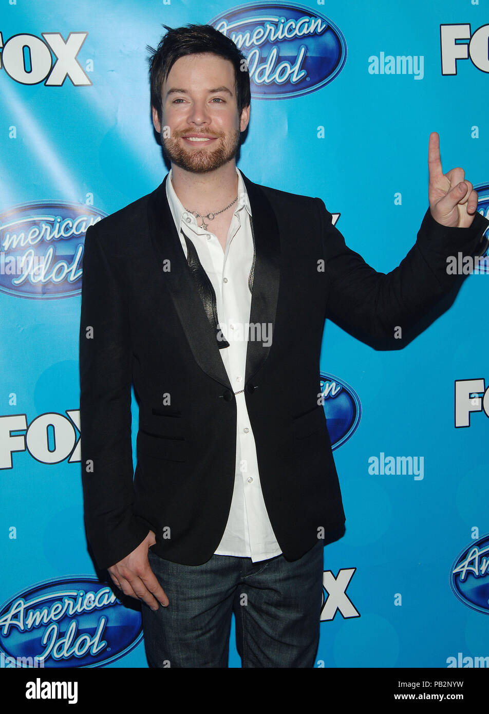 The winner of American Idol David Cook - American Idol Finale 2008 at ...