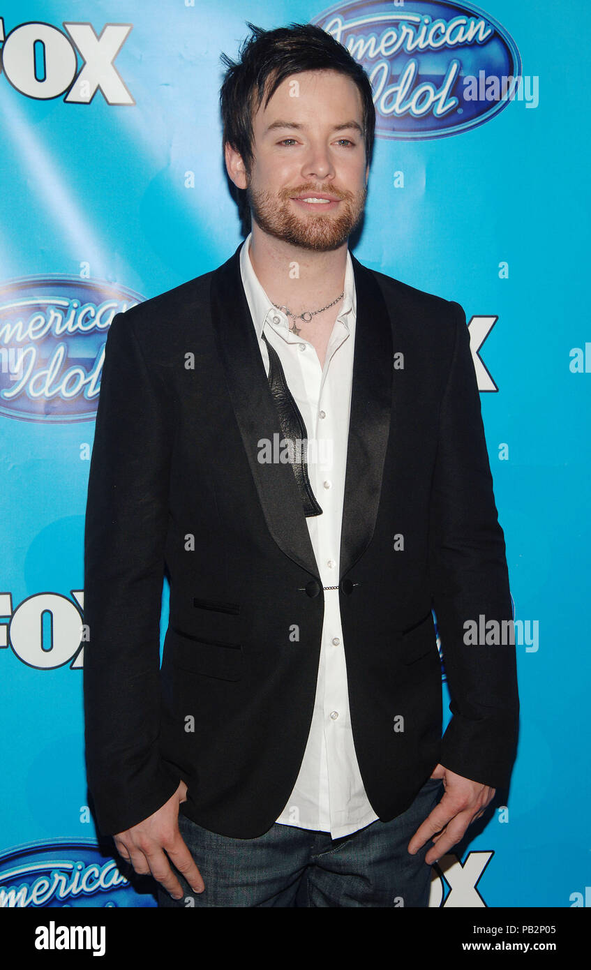 David Cook- American Idol Finale 2008 at the Nokia Theatre In Los ...