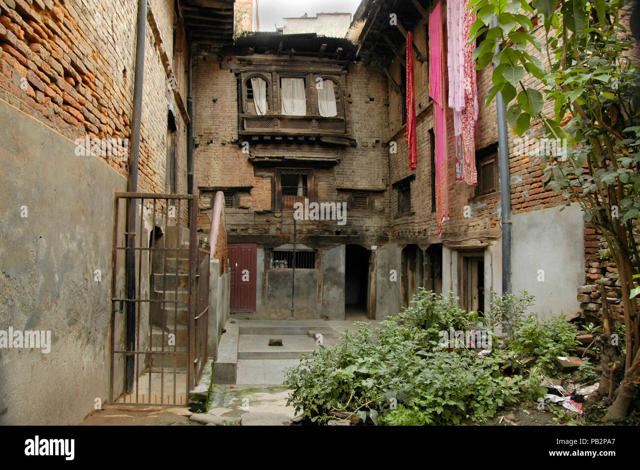 Typical Nepalese architecture on these residential buildings in the ...