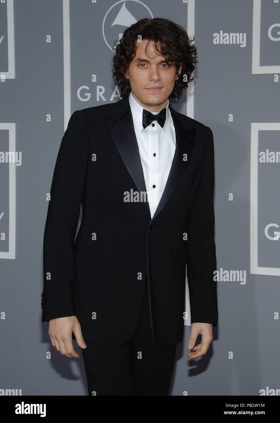 John Mayer arriving at the 49th Annual Grammy's at the Staples Center ...