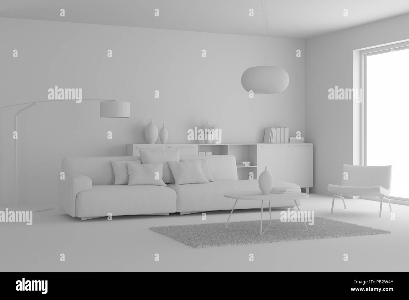 Living room sofa wall Black and White Stock Photos & Images - Alamy