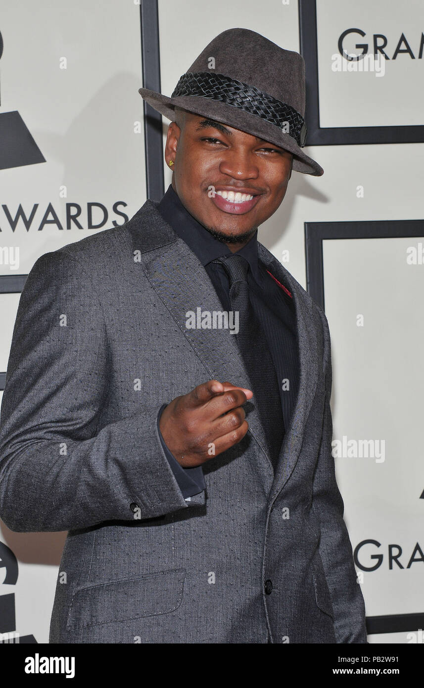 Ne-Yo arriving at 50th Annual Grammy Award at the Staples Center In Los ...