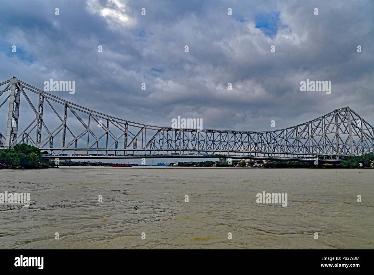 Howrah station and rabindra setu station rabindra bridge hi-res stock ...