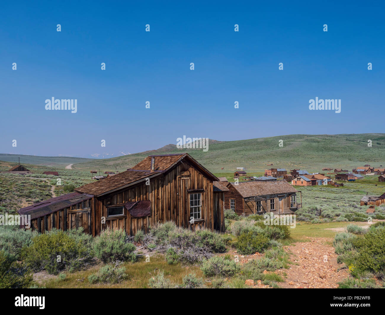 Homes and othere buildings, Bodie ghost town, Bodie State Historic Park ...