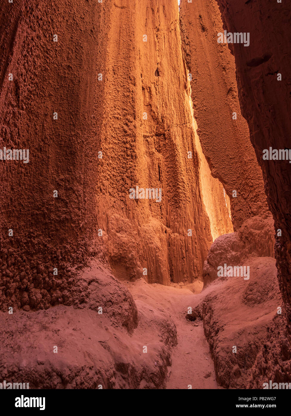 Inside one of the Canyon "Caves," Cathedral Gorge State Park, Panaca ...