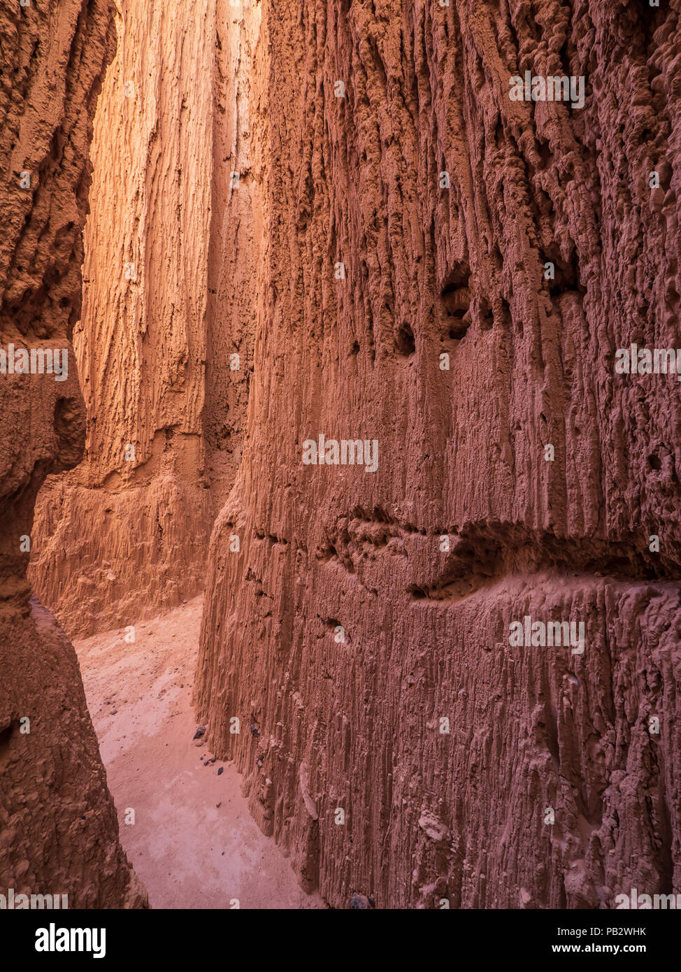 Inside one of the Moon "Caves," Cathedral Gorge State Park, Panaca ...