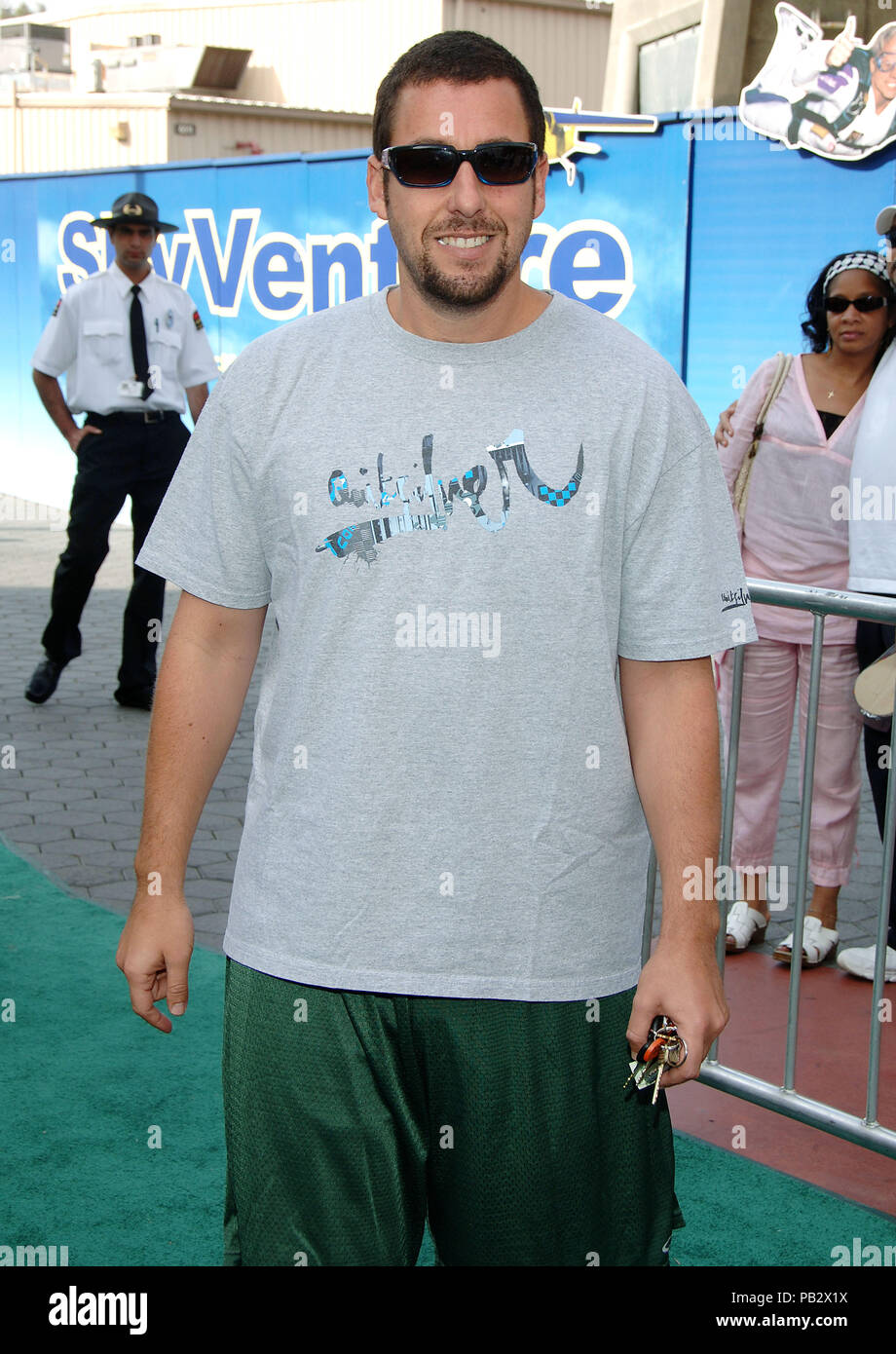 Adam Sandler arriving at the EVAN ALMIGHTY Premiere at the Gibson ...