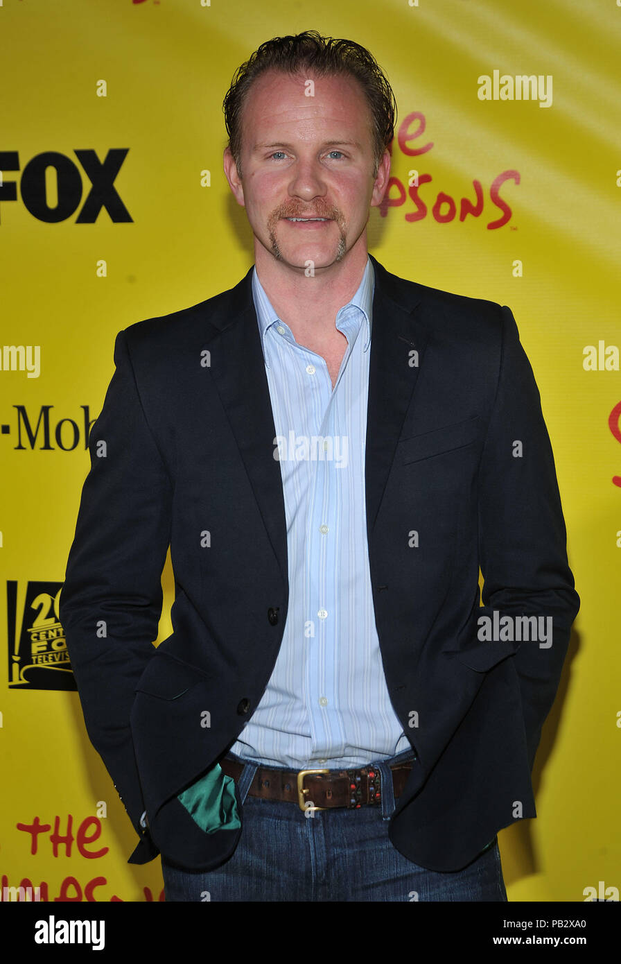 Morgan Spurlock - 20th ann. Party The Simpsons at the Barker Hanger in ...