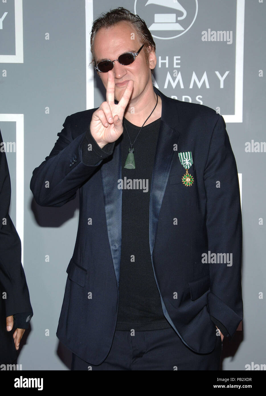 Quentin Tarantino arriving at the 49th Annual Grammy's at the Staples ...