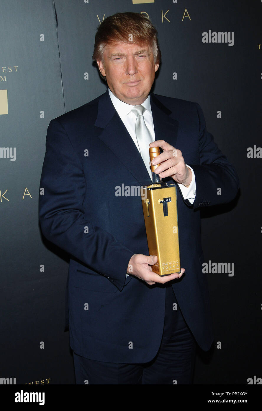 Donald Trump arriving at the " Donald Trump Launches TRUMP VODKA Party ...