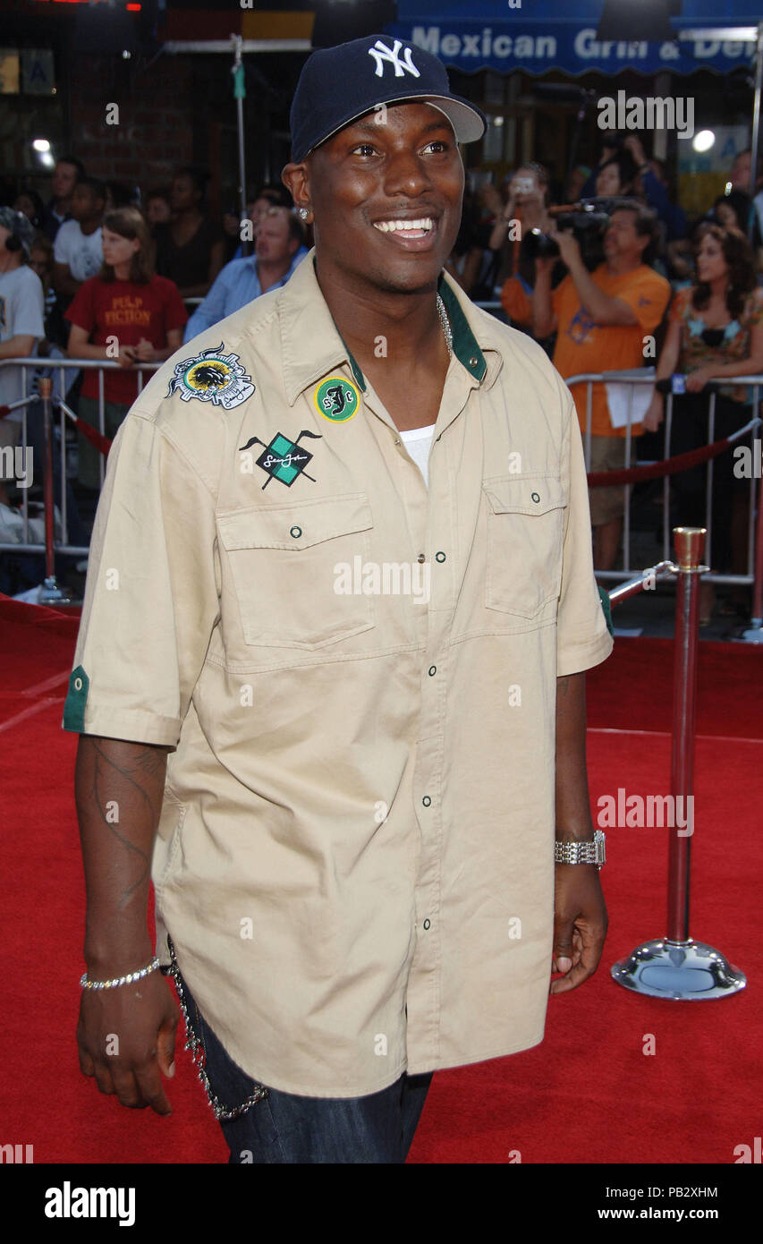 Tyrese arriving at the MIAMI VICE Premiere at the Westwood Village ...