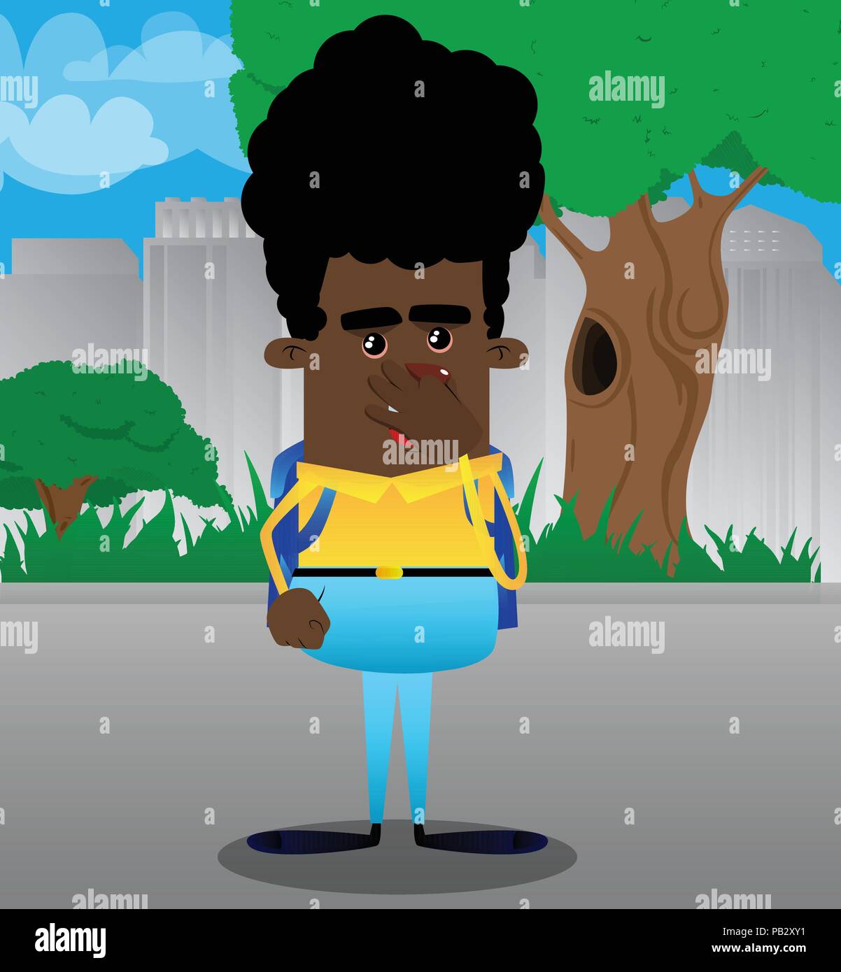 Nose Smelling Cartoon