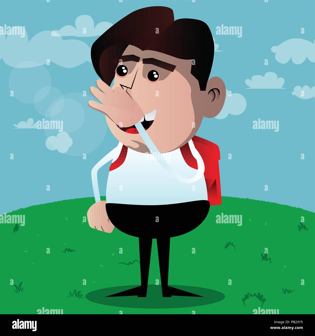 Bad smell child hi-res stock photography and images - Alamy