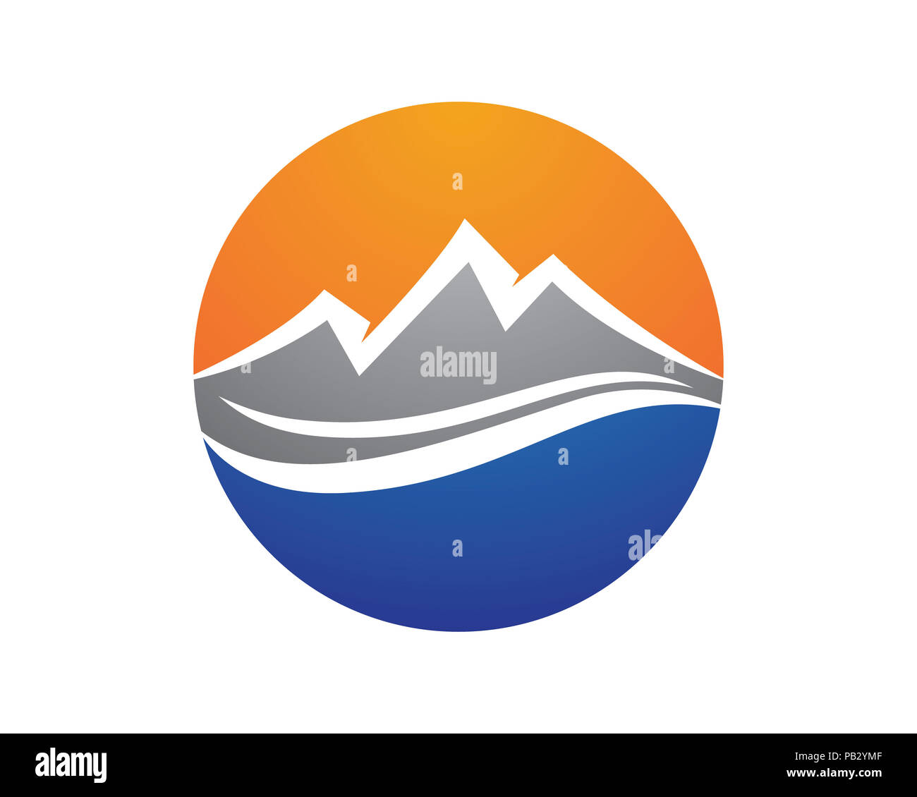 Mountain Logo template vector icon illustration design Stock Photo - Alamy