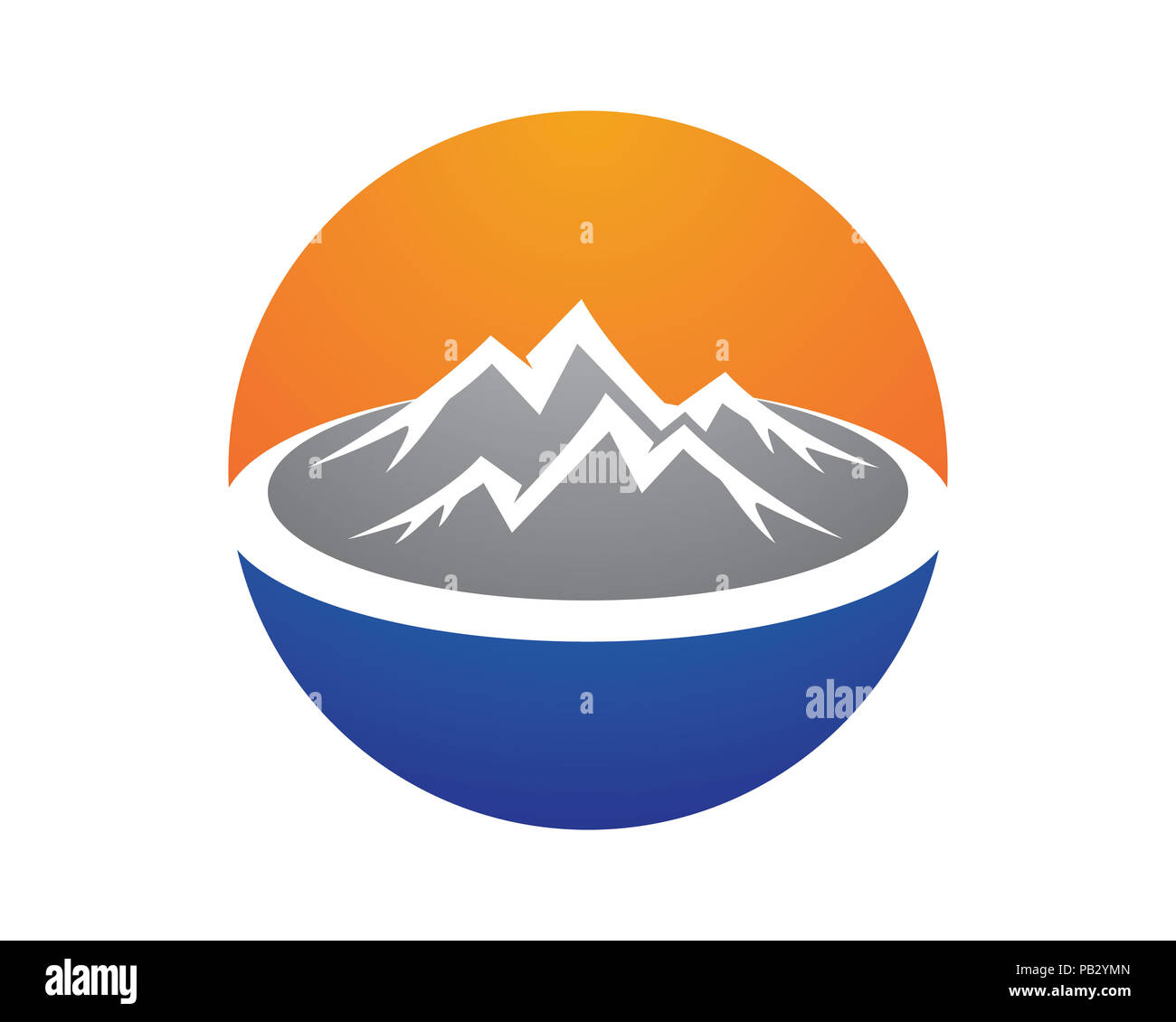 Mountain Logo template vector icon illustration design Stock Photo - Alamy