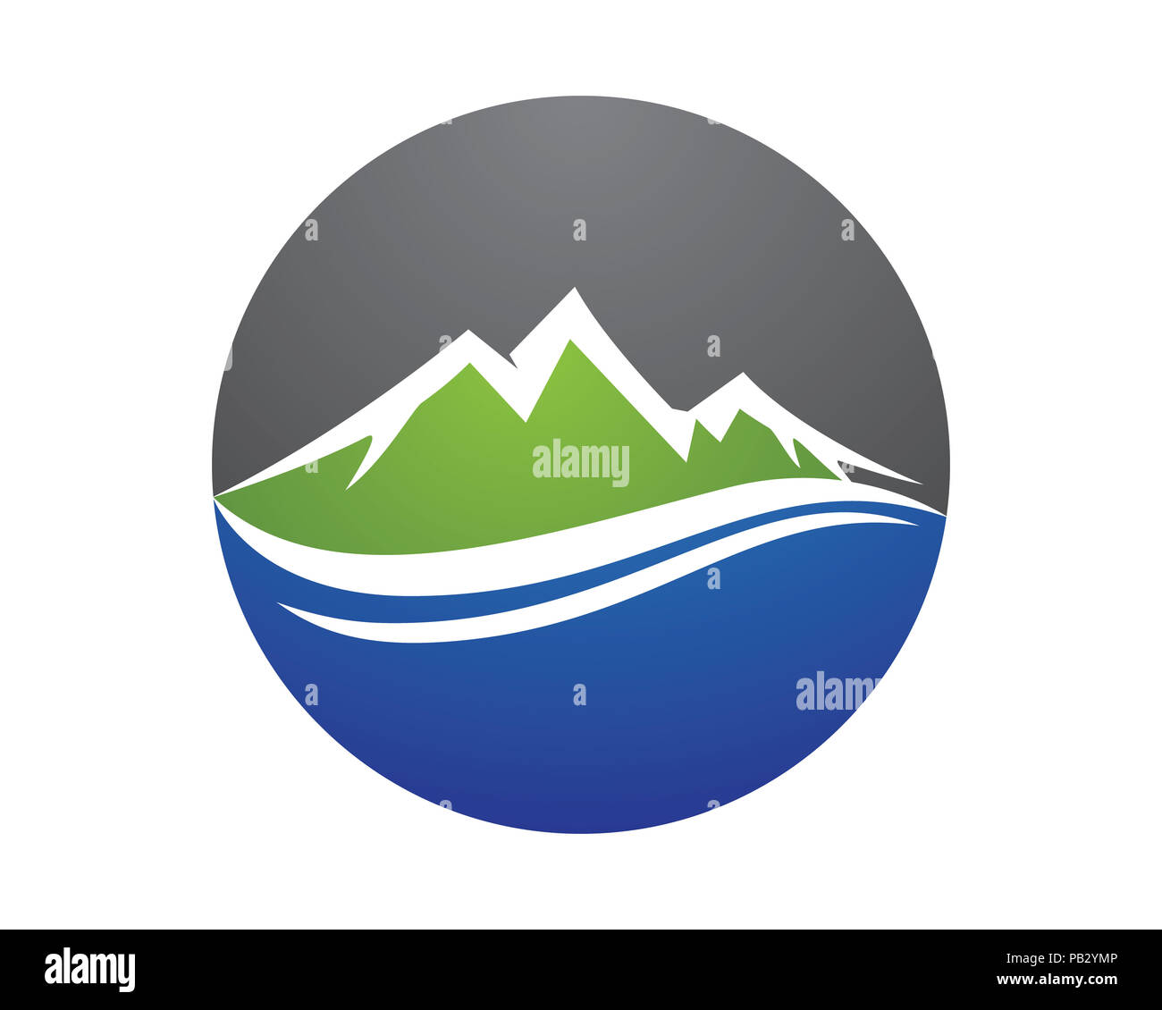 Mountain Logo template vector icon illustration design Stock Photo - Alamy