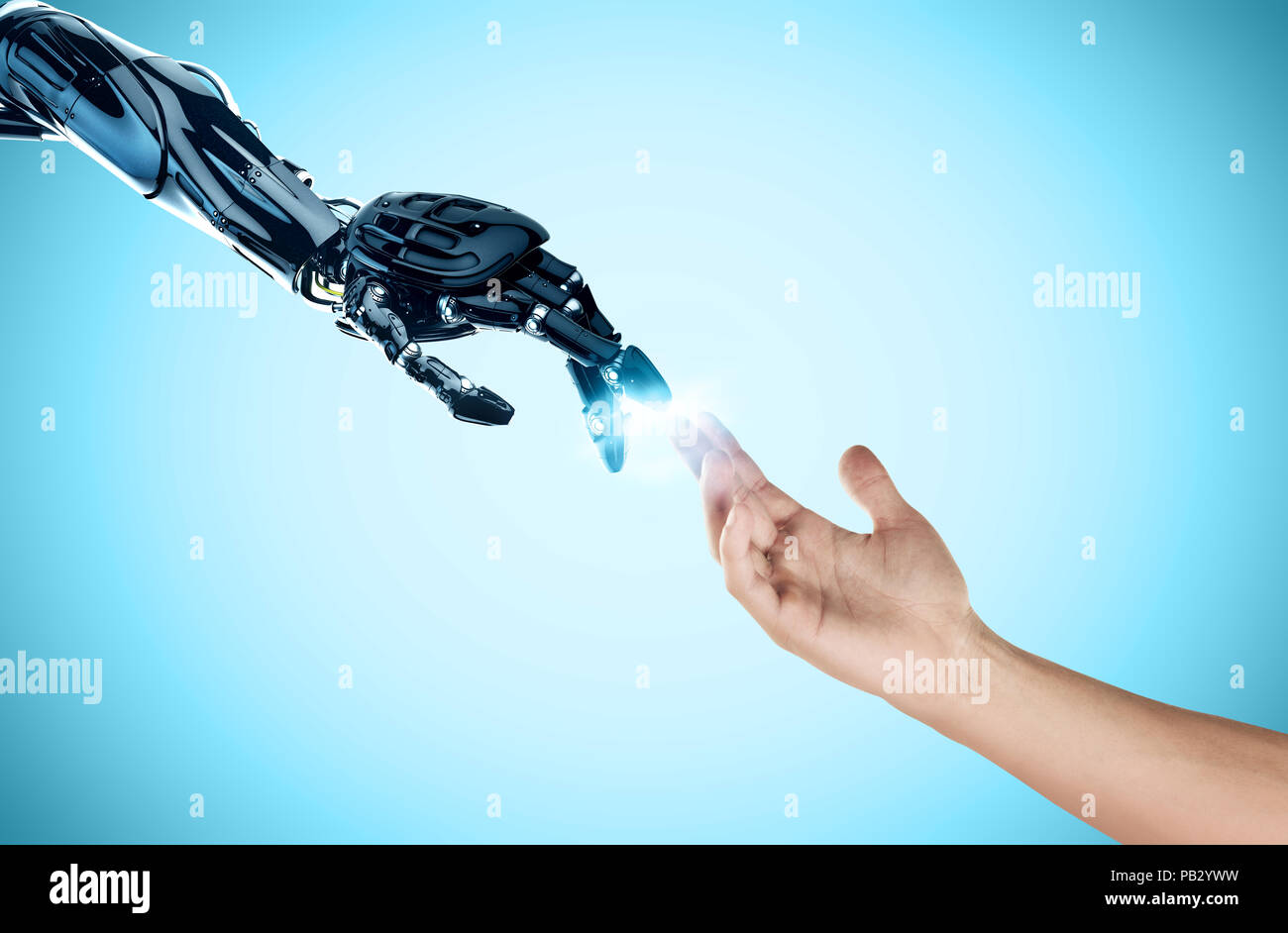 Human robo hands hi-res stock photography and images - Alamy