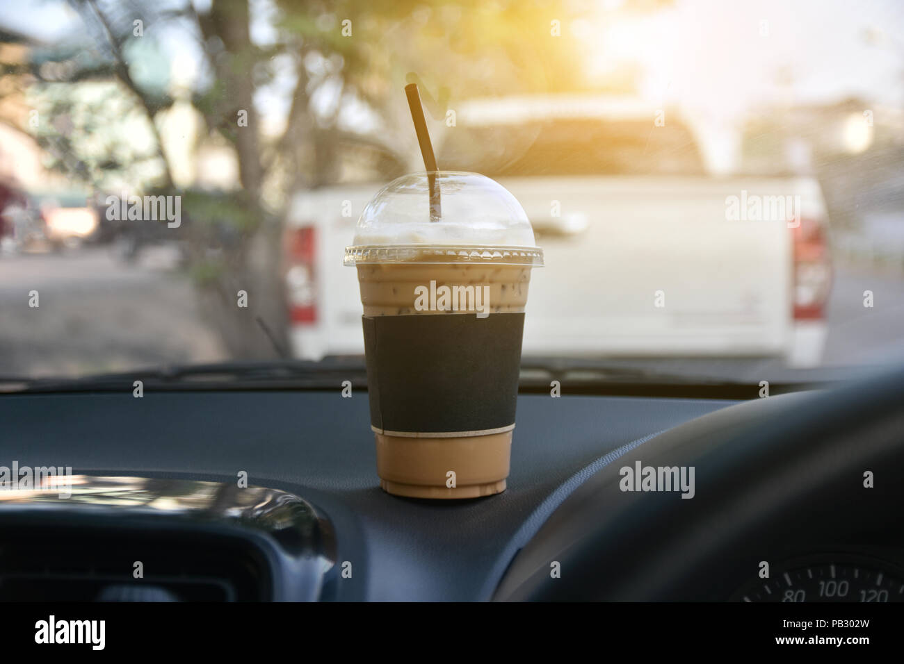 Car interior road coffee hi-res stock photography and images - Alamy