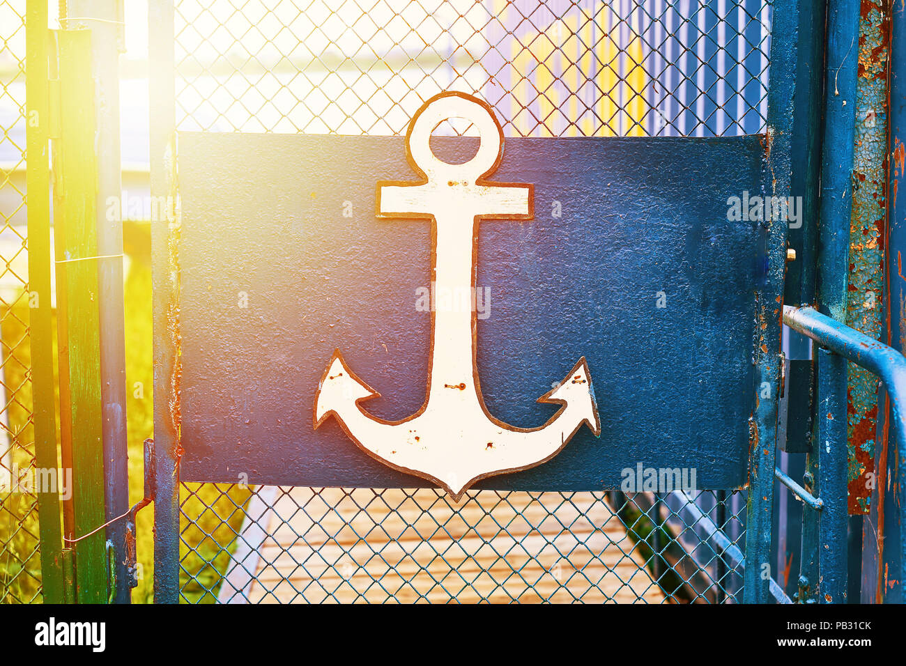 Painted Anchor High Resolution Stock Photography and Images - Alamy