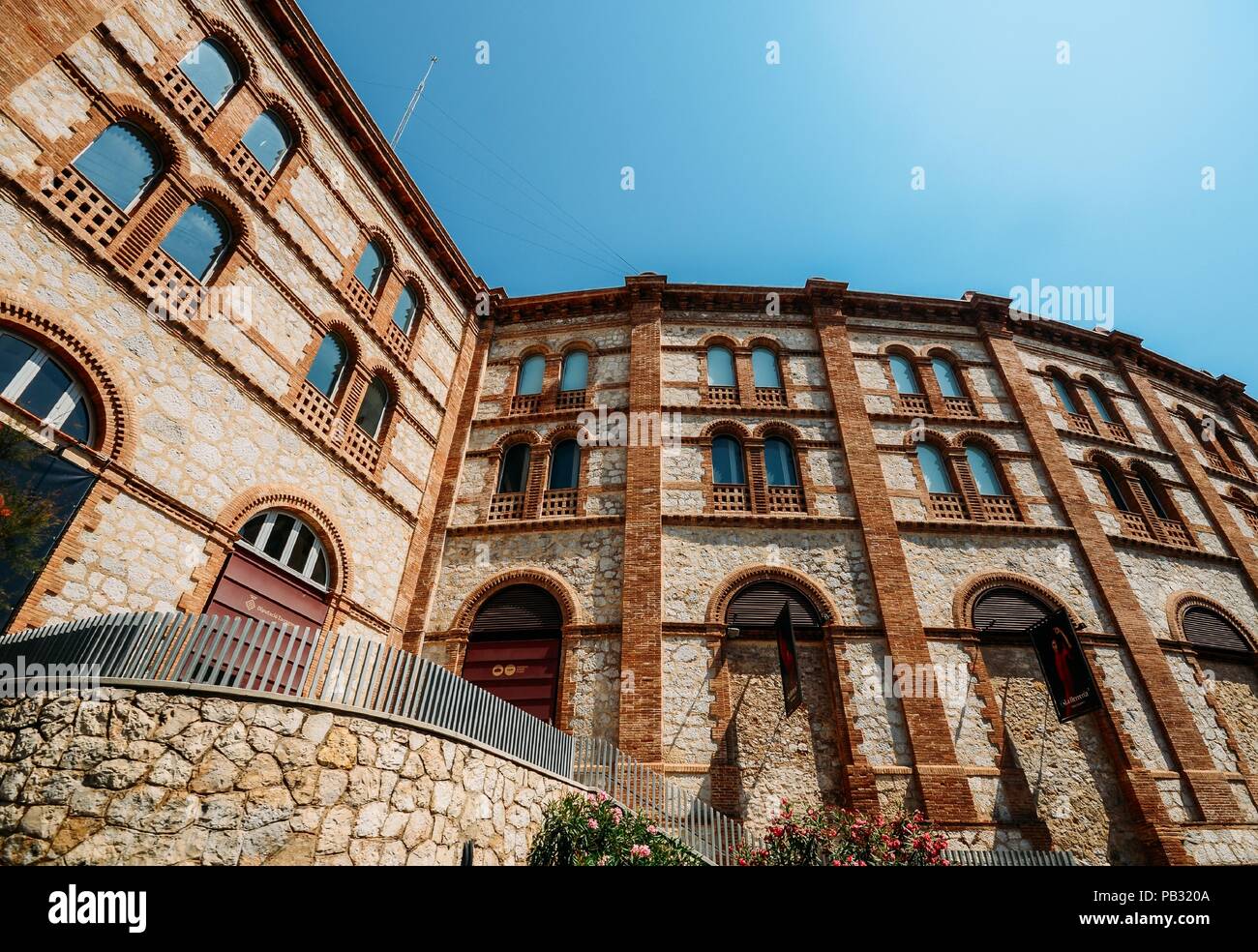 Tarragona, Spain - July 11, 2018: Outside facade of Monumental Tarraco ...