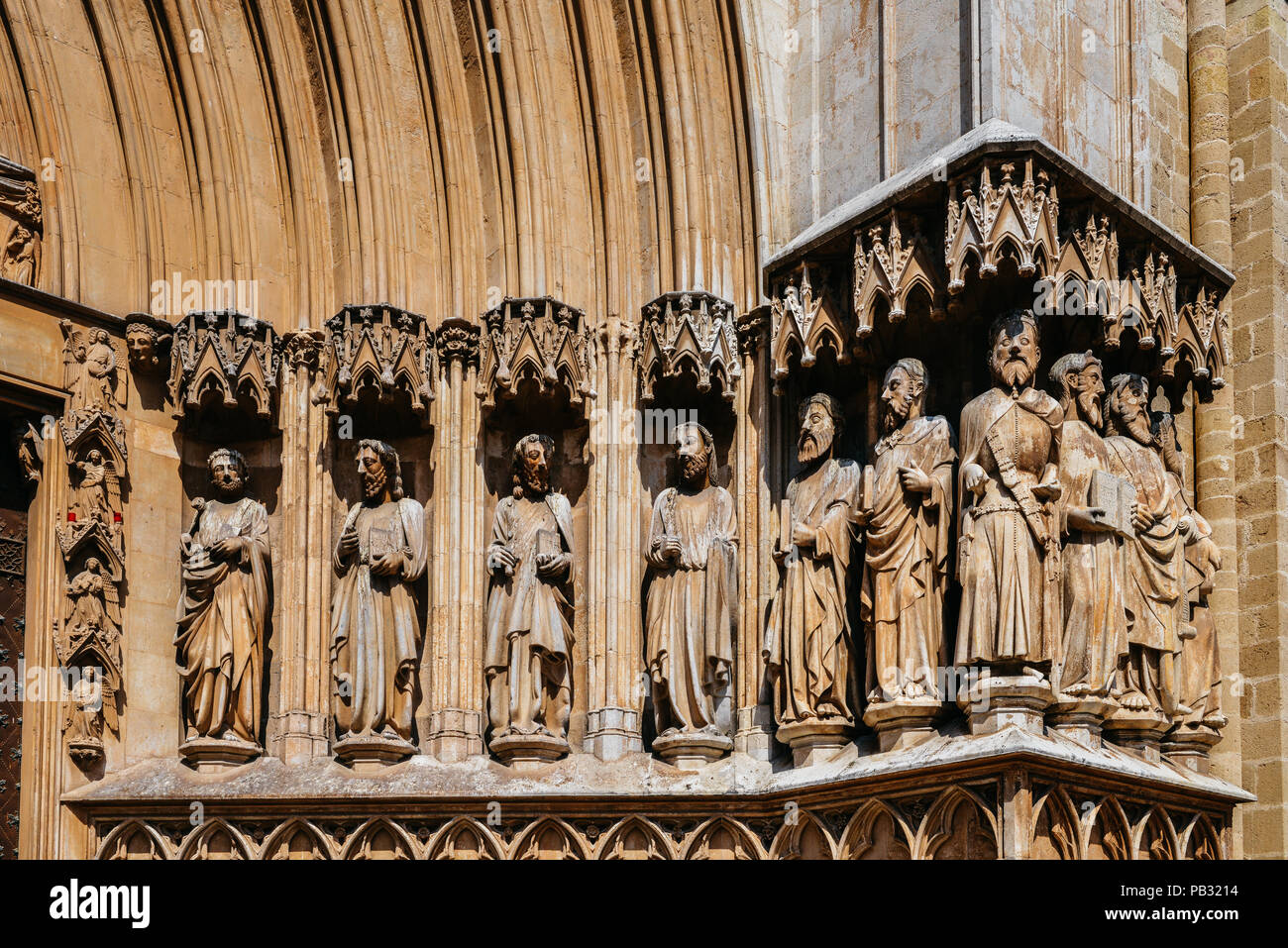 Tarragona cathedral in Catalonia, Spain. 12th-century Romansque and ...