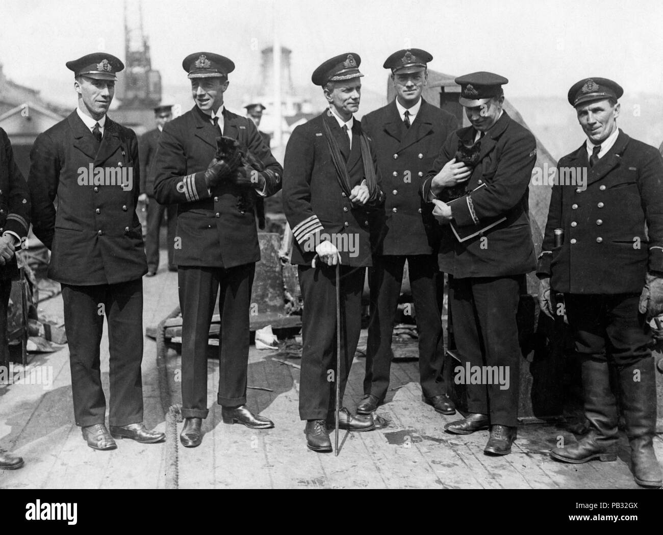 Official photograph showing Navy officers Stock Photo - Alamy