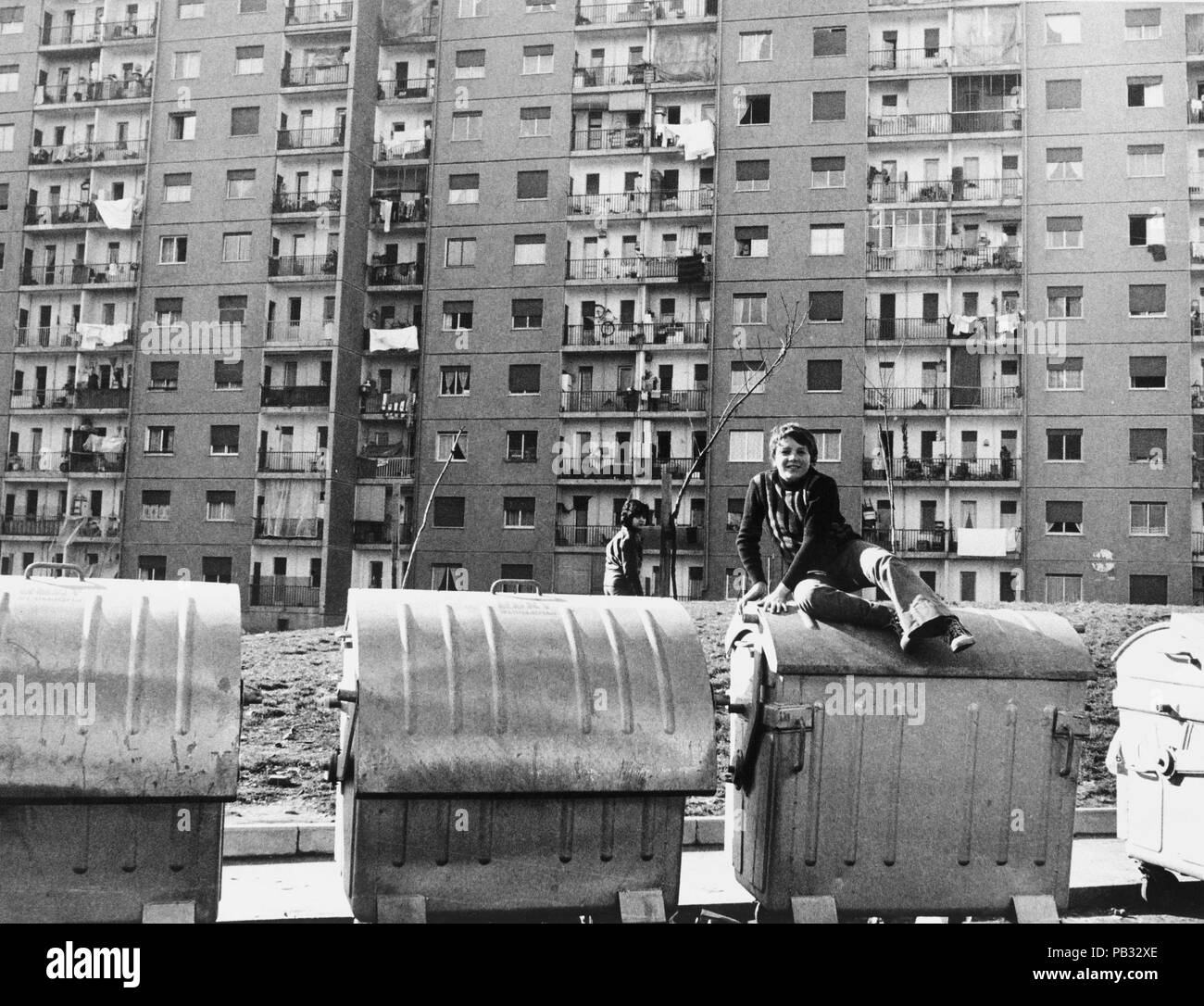 italy, turin, working-class neighbourhood, 1970 Stock Photo - Alamy