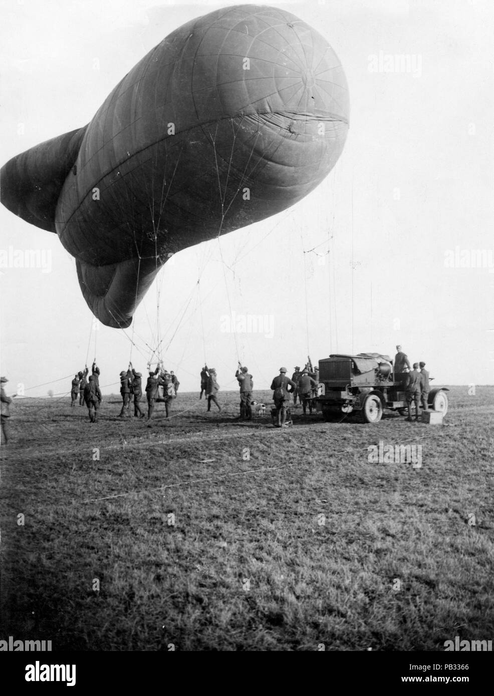 Official photograph taken on the British Western Front showing ...