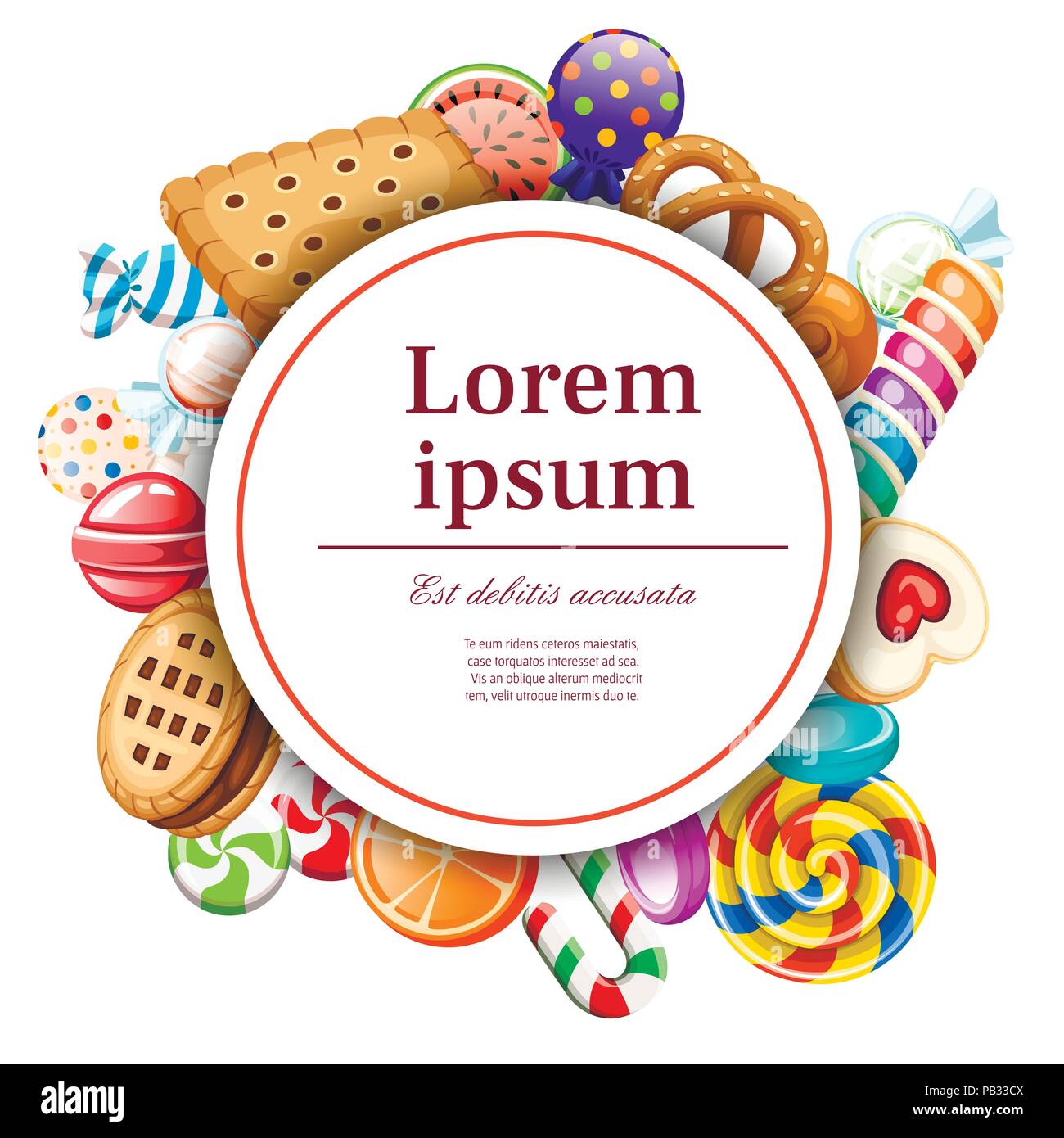 Wrapped cookie Stock Vector Images - Alamy