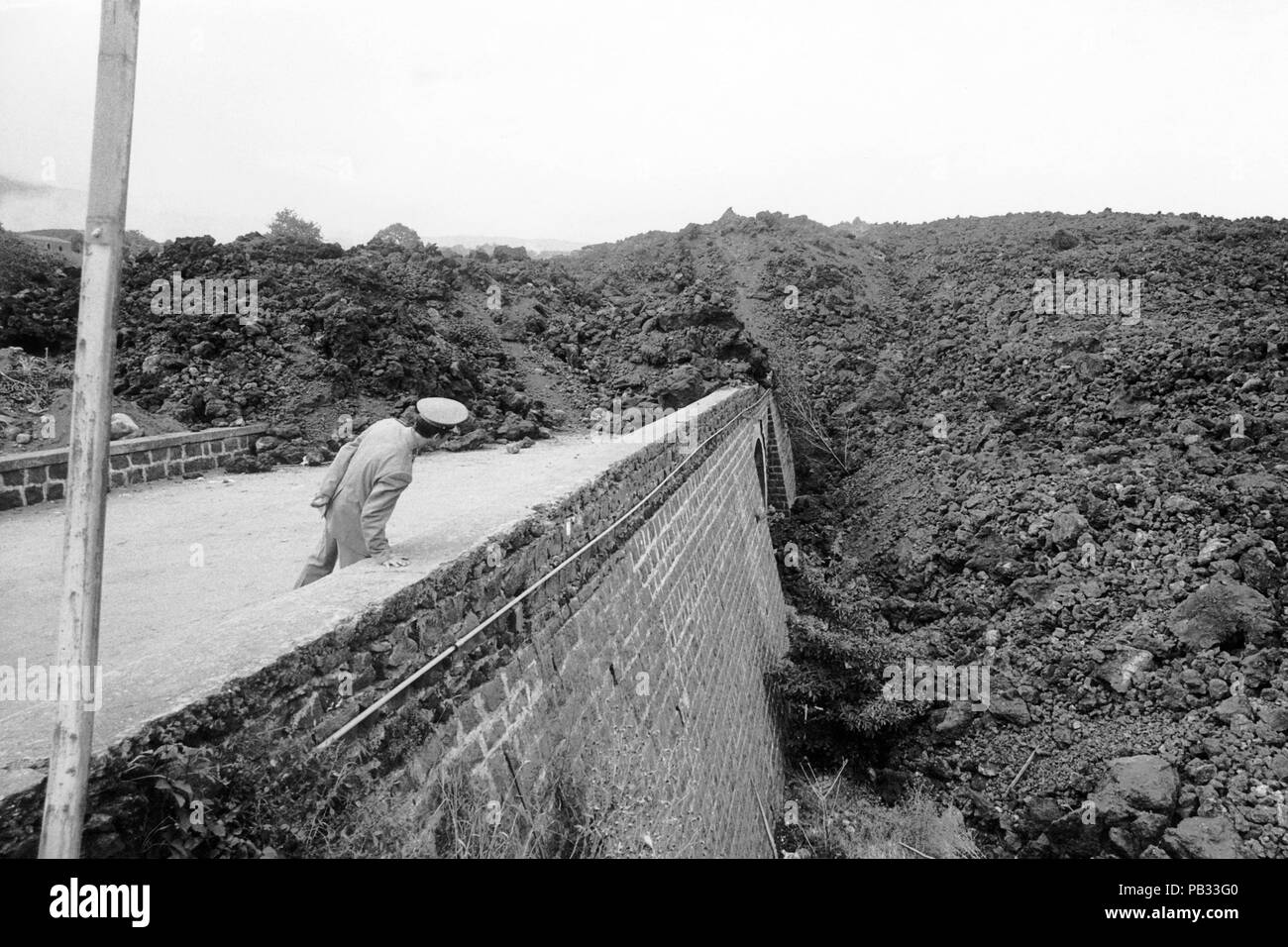 Volcano lava eruption nature Black and White Stock Photos & Images - Alamy