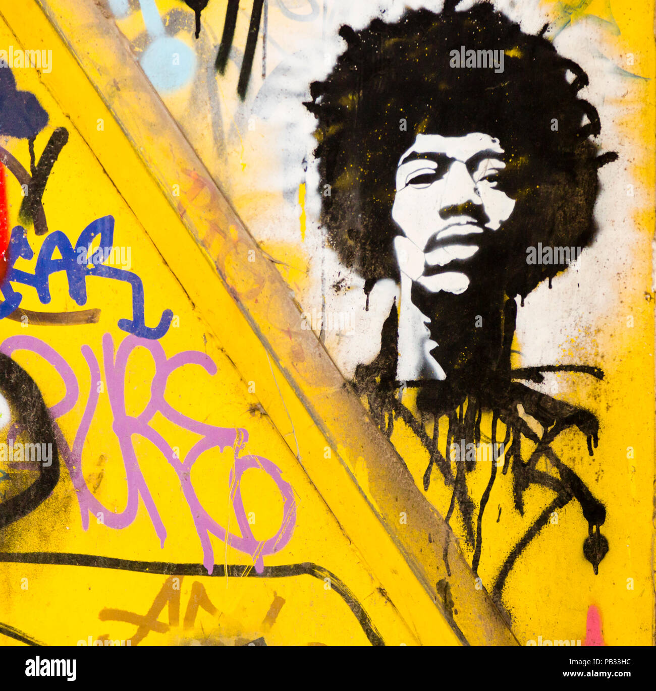 Jimi hendrix art hi-res stock photography and images - Alamy