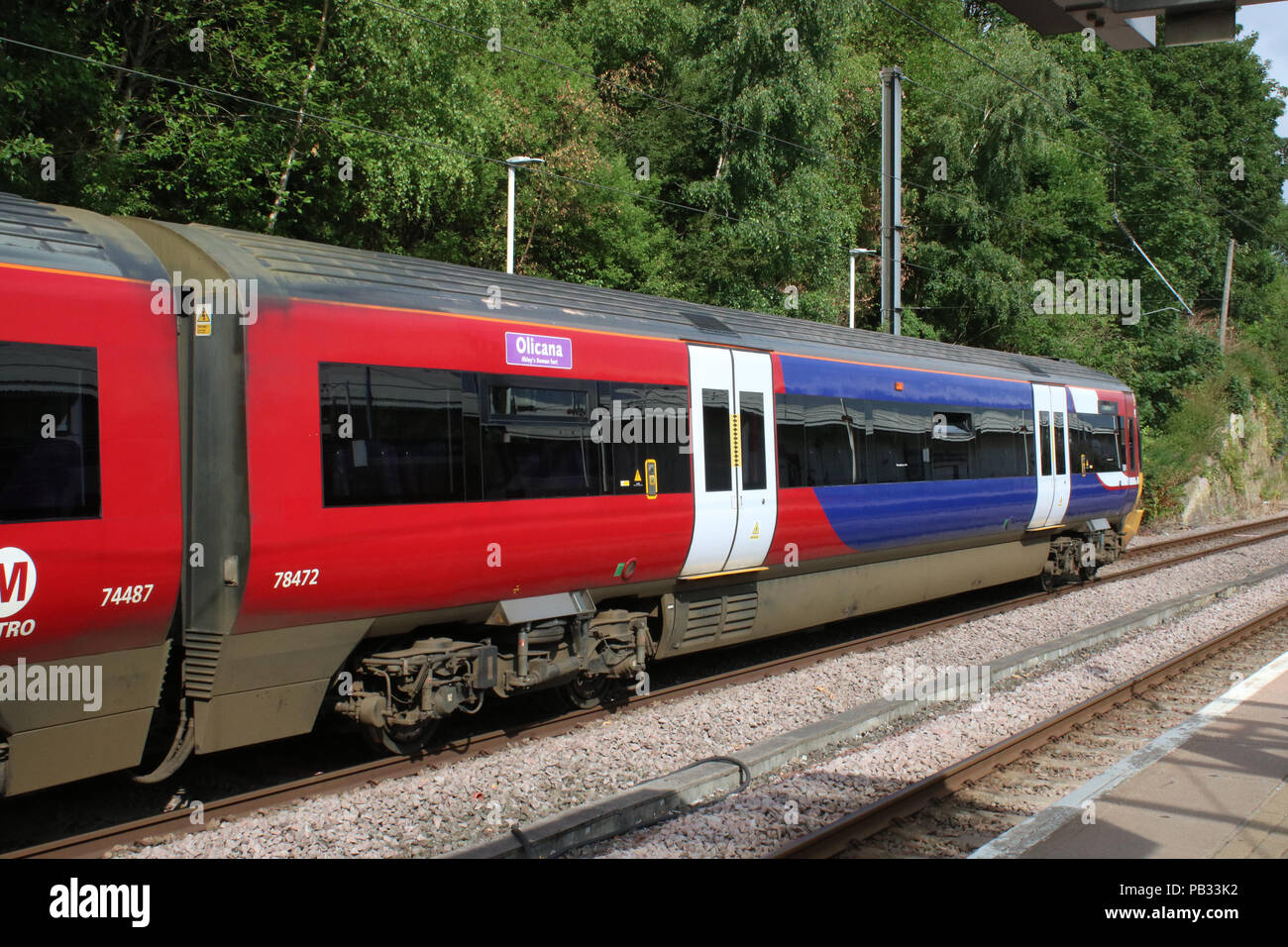 Leading car of class 333 electric multiple unit train in Northern Rail ...