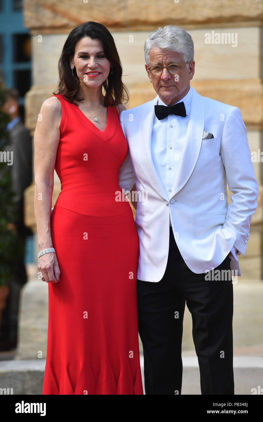 Marcel REICH (sports reporter) with wife Prof. dr. Marion KIECHLE (CSU ...