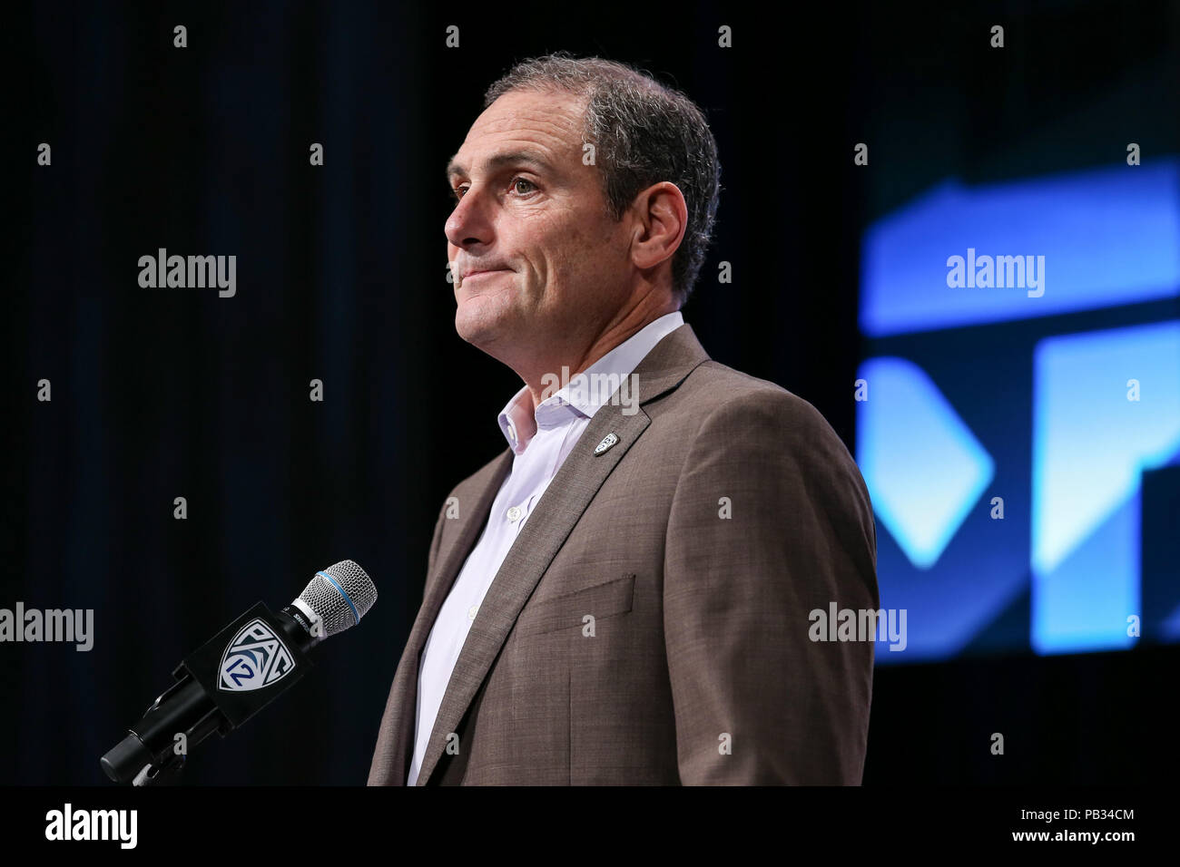 PAC-12 Commissioner Larry Scott during the PAC-12 Football Media Day ...