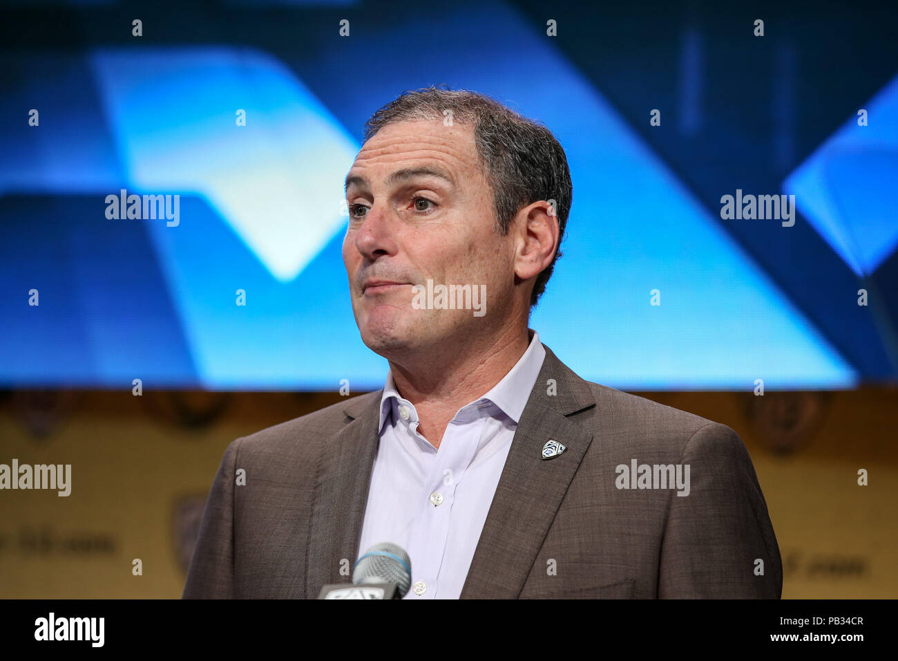 PAC-12 Commissioner Larry Scott during the PAC-12 Football Media Day ...