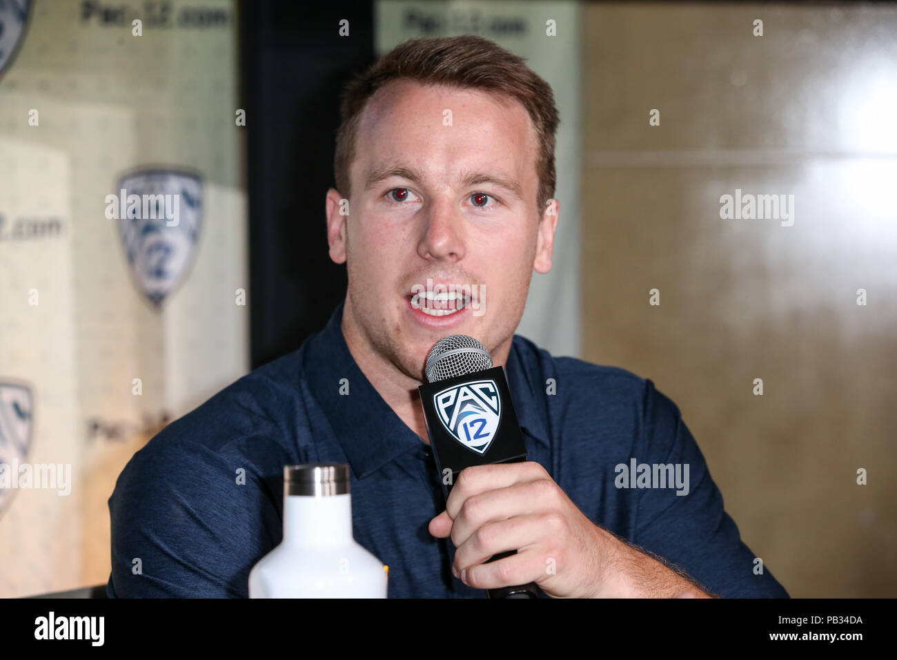 Cal Bears Patrick Laird during the PAC-12 Football Media Day 2018. Live ...