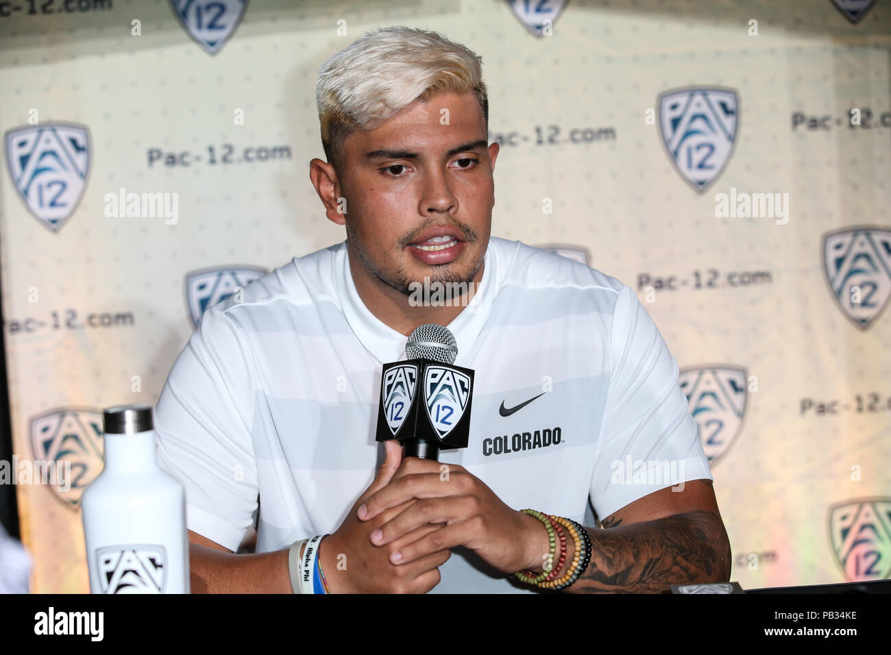 Colorado Buffaloes Rick Gamboa during the PAC-12 Football Media Day ...