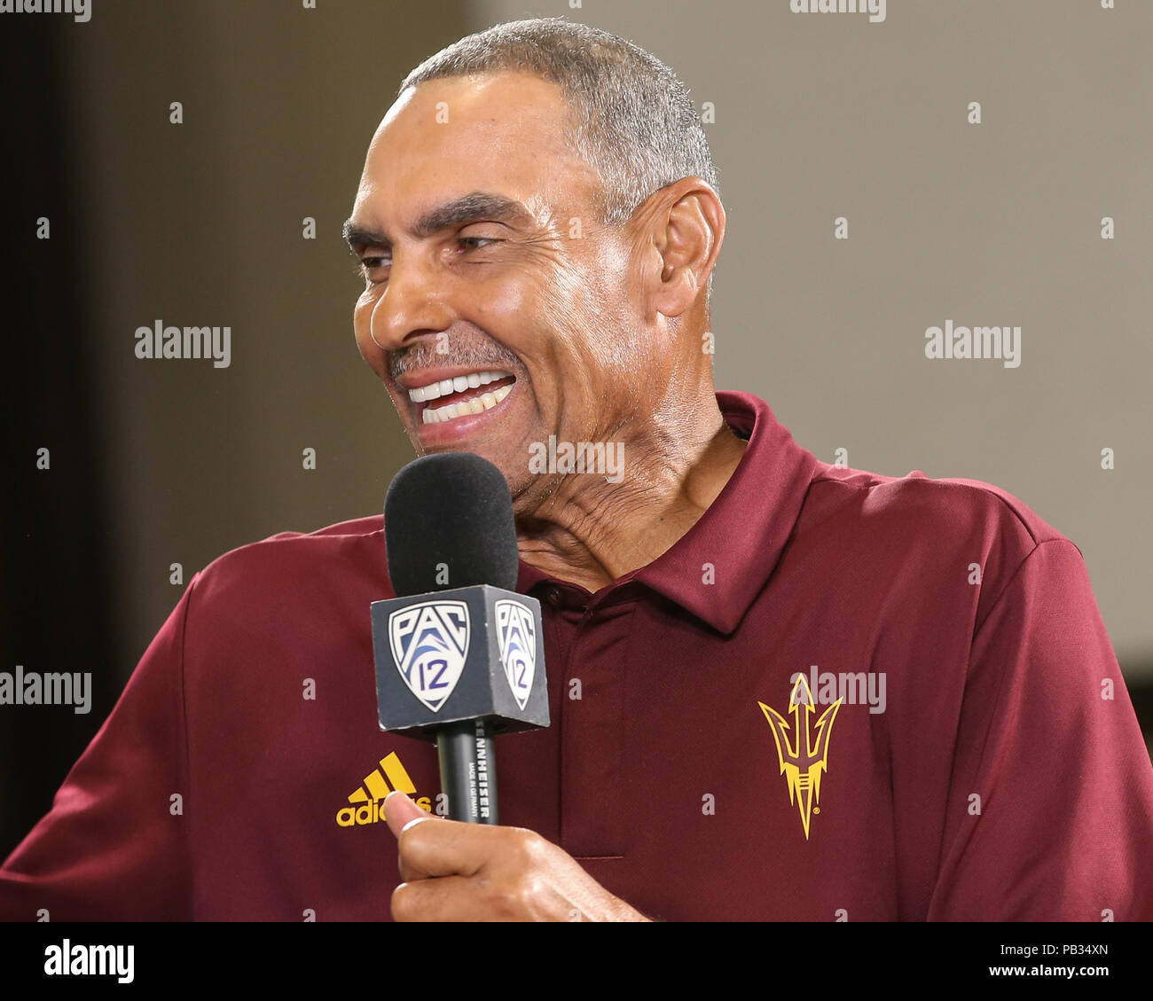 Arizona State Sun Devils Herm Edwards (HC) during the PAC-12 Football ...