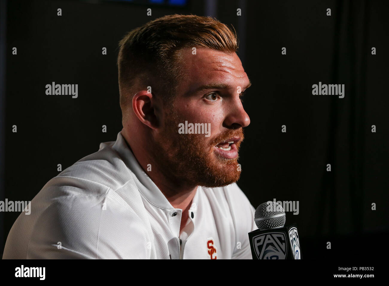 USC Trojans Cameron Smith (LB) during the PAC-12 Football Media Day ...